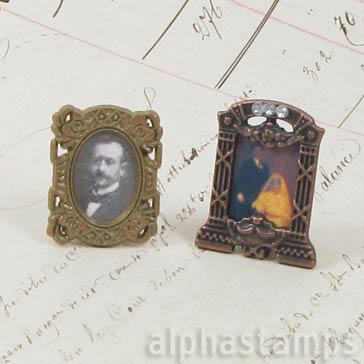 Set of 2 Small Fancy Frames | Alpha Stamps