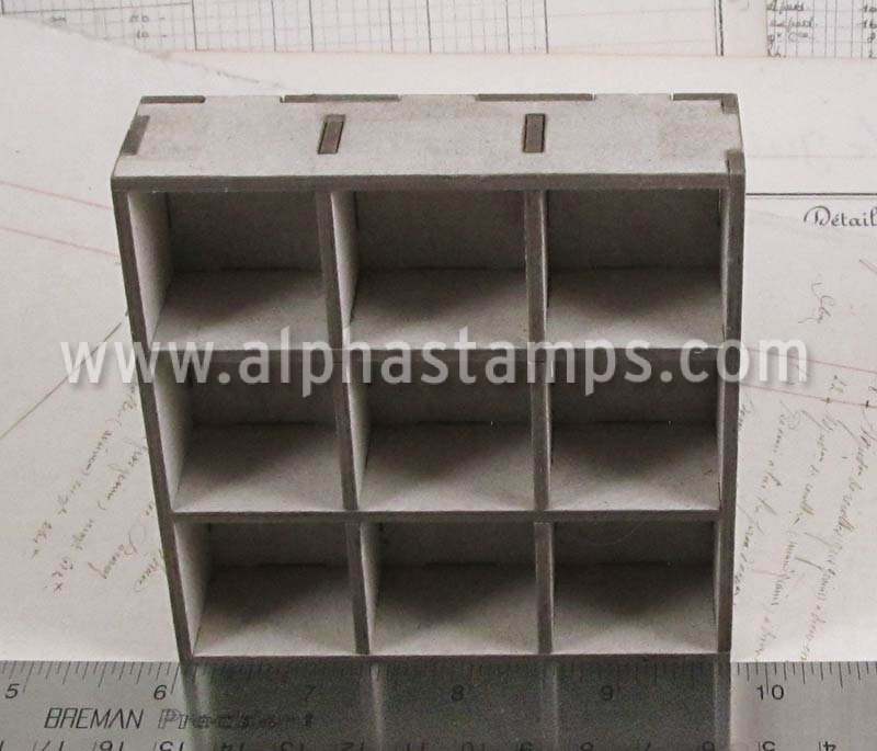 9 Cubbies Square Block | Alpha Stamps