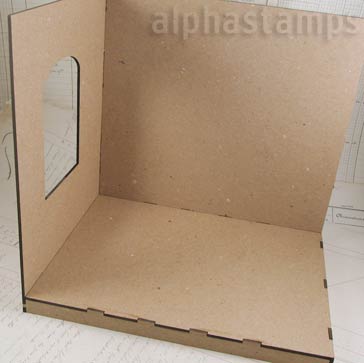 7x9 Corner Room Box with Window | Alpha Stamps