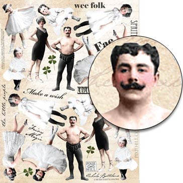 Little People Collage Sheet | Alpha Stamps