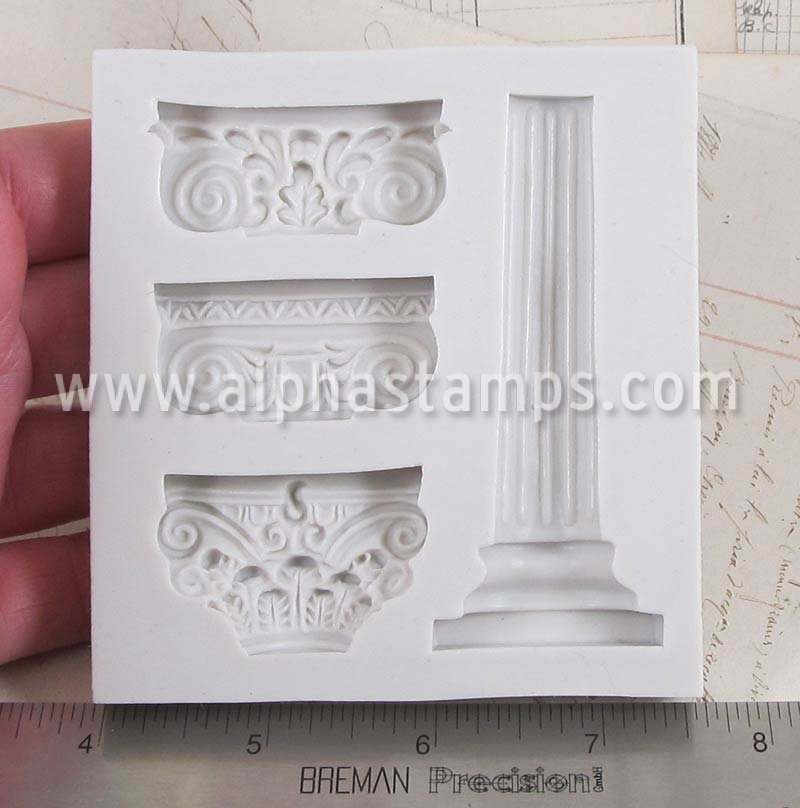 Roman Column Silicone Mold Set | Alpha Stamps