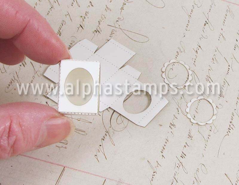 Tiny Boxes with Oval Window & Scalloped Overlays | Alpha Stamps