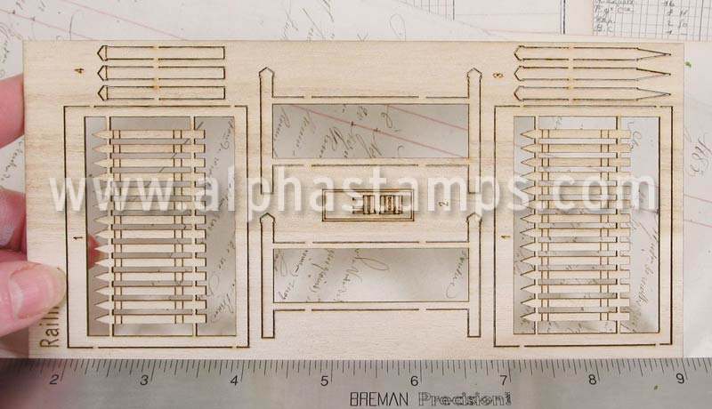 Half Scale Wooden Picket Fence Kit* | Alpha Stamps