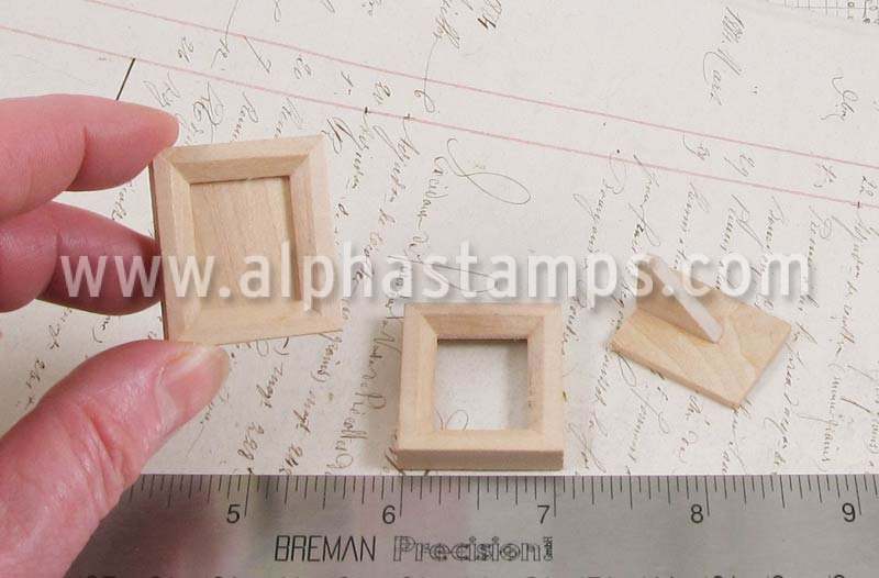 Mini Wooden Picture Frame with Stand* | Alpha Stamps