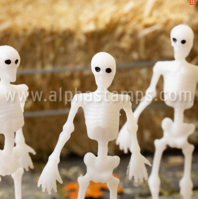 2 Inch Tall Skeleton | Alpha Stamps