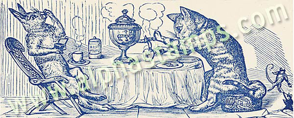 Kitty Cat Tea Party Collage Sheet | Alpha Stamps