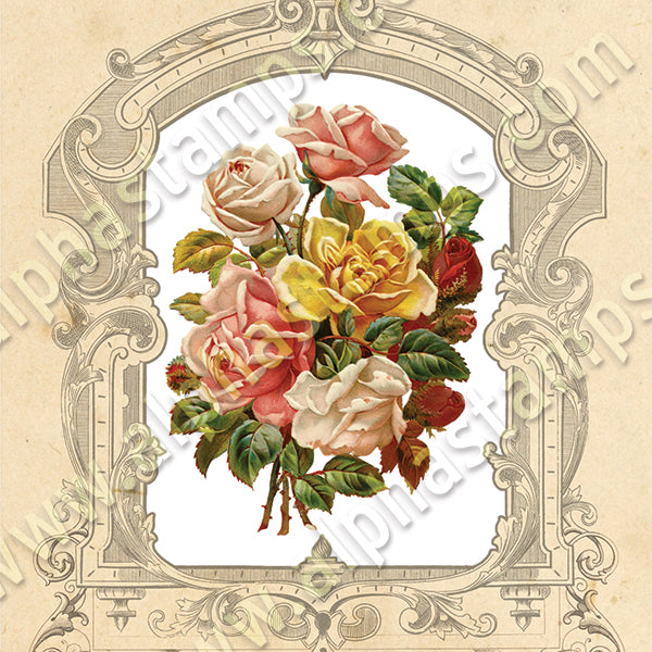 Cabinet Card Frames - Arched Collage Sheet* | Alpha Stamps