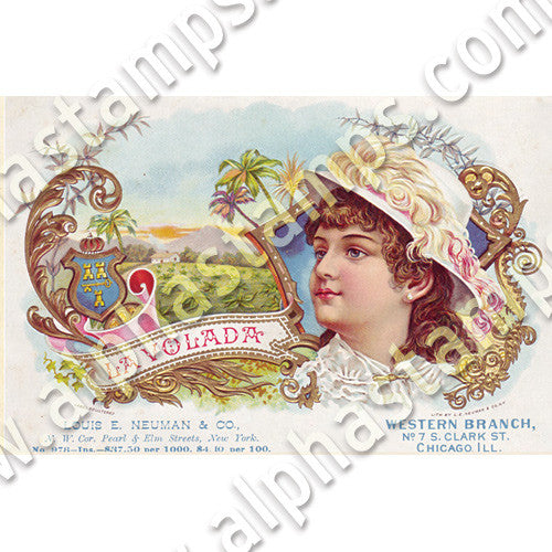 Cigar Label Banners Collage Sheet | Alpha Stamps