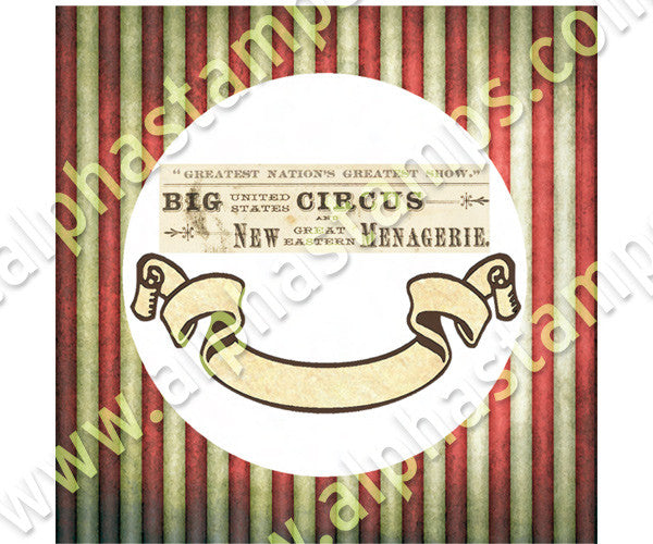 Circus Tunnel Parts Collage Sheet | Alpha Stamps