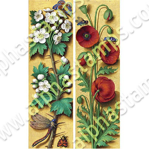 Floral Panels Collage Sheet | Alpha Stamps