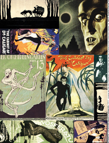 German Expressionist Horror Collage Sheet | Alpha Stamps