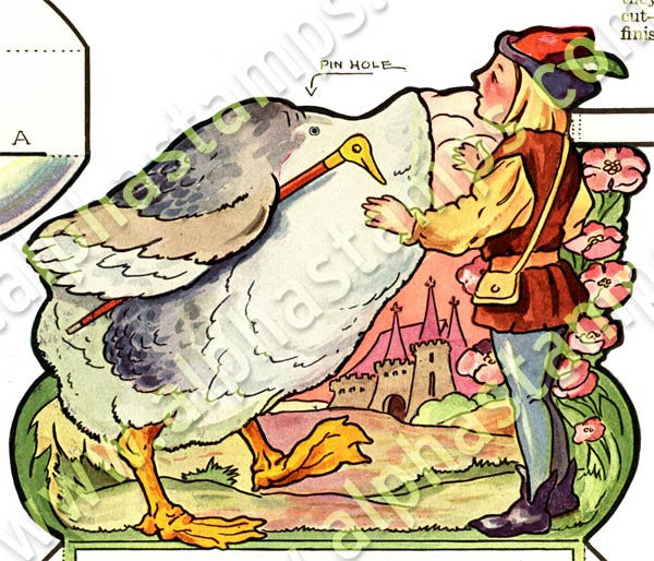 Goosey, Goosey Gander Paper Toy Collage Sheet | Alpha Stamps