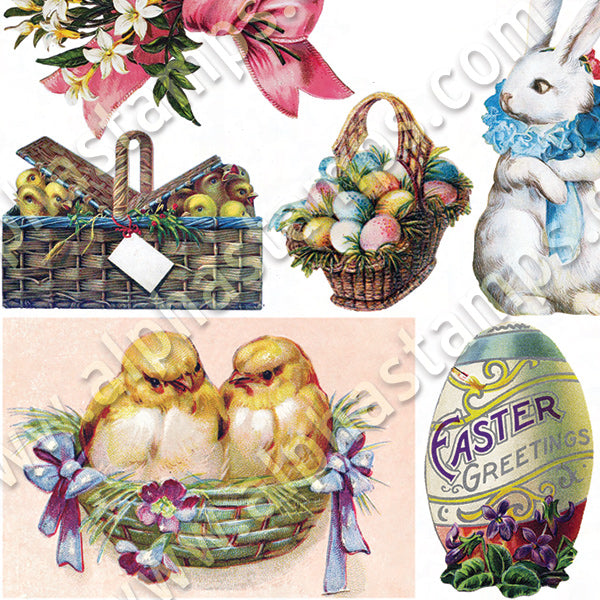 Happy Easter Collage Sheet | Alpha Stamps
