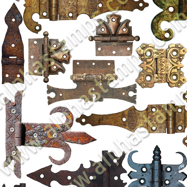 Hinges Collage Sheet | Alpha Stamps
