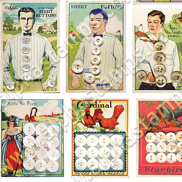 Mini Button Cards Half Sheet | Alpha Stamps