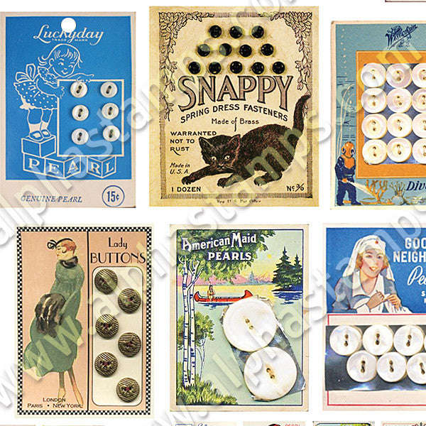 Mini Button Cards Half Sheet | Alpha Stamps