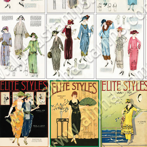 Mini Fashion Magazines Collage Sheet | Alpha Stamps