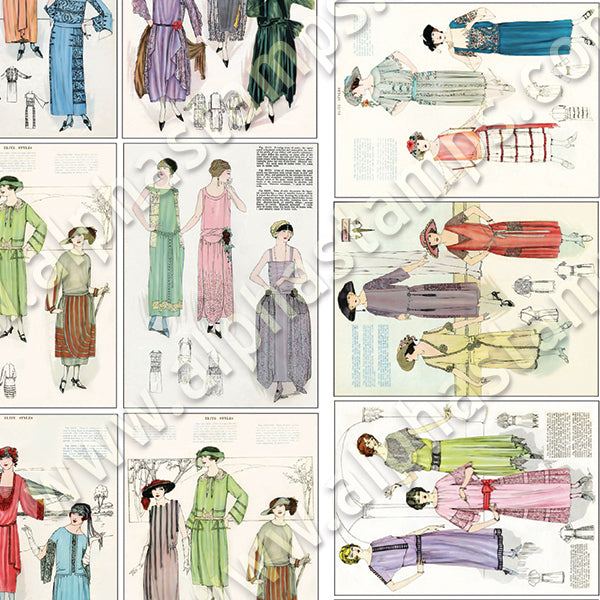 Mini Fashion Magazines Collage Sheet | Alpha Stamps