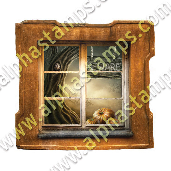 More Spooky Windows Collage Sheet | Alpha Stamps