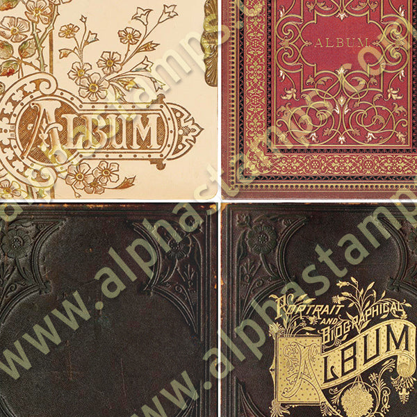 Photo Album Covers Collage Sheet | Alpha Stamps