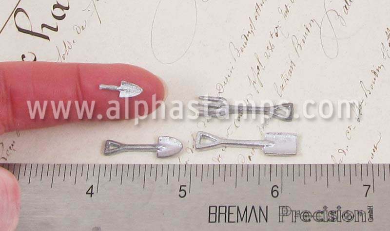 Quarter Scale Metal Garden Tools | Alpha Stamps