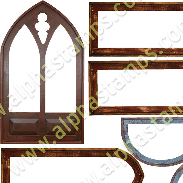 Shabby Architecture #2 Collage Sheet | Alpha Stamps