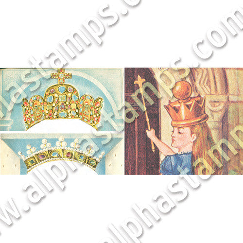 Spanish Crowns Collage Sheet | Alpha Stamps