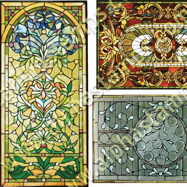 Stained Glass Windows Collage Sheet | Alpha Stamps