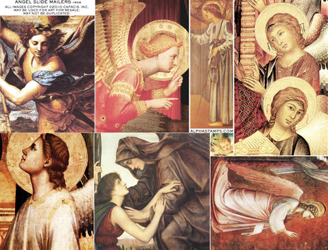 Angel Slide Mailers Collage Sheet | Alpha Stamps