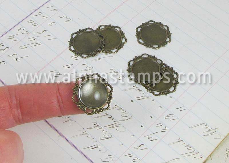 Tiny Cake Plate Filigree | Alpha Stamps