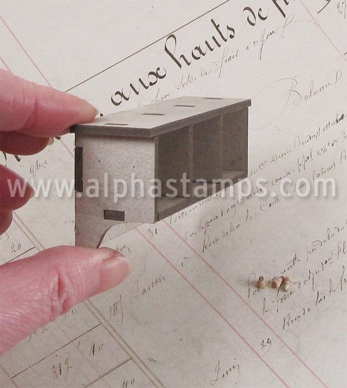 Chunky Cubbies Wall Shelf | Alpha Stamps