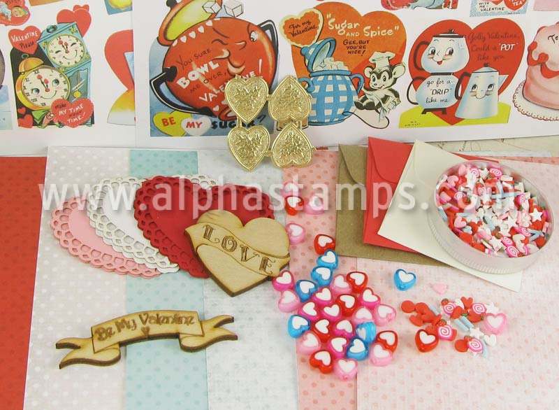 My Retro Valentine Kit - February 2020 - SOLD OUT | Alpha Stamps