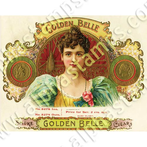 Cigar Label Banners Collage Sheet | Alpha Stamps