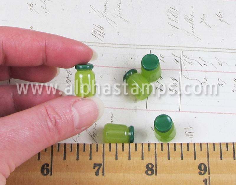 Ghoulish Green Mini Resin Jars | Alpha Stamps