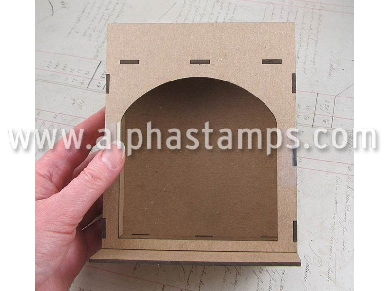 Half Scale Arch Front Room Box | Alpha Stamps