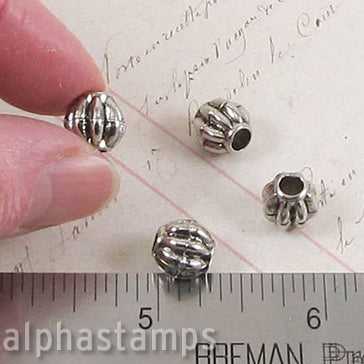 Antique Silver Box Feet - Ribbed Melon | Alpha Stamps