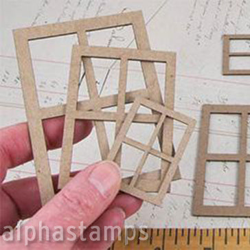 Windows 4 Panel Rectangular | Alpha Stamps