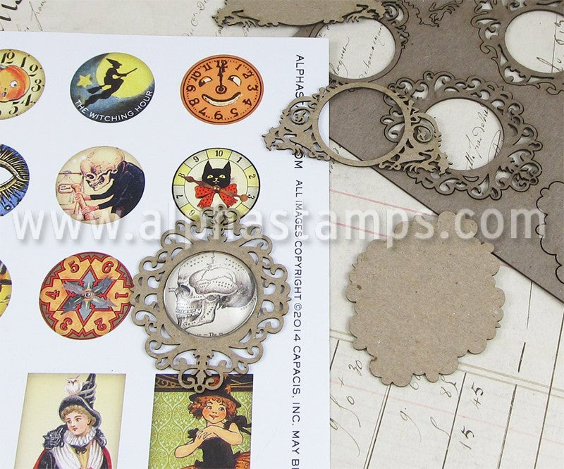 Round Frames for 25mm Cabs | Alpha Stamps