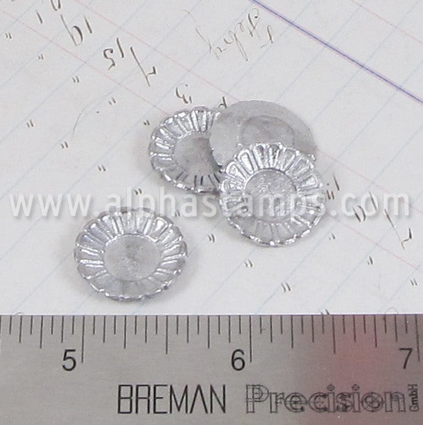 Scalloped Metal Plate | Alpha Stamps