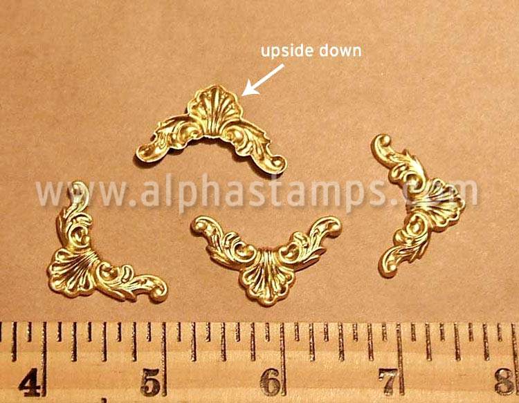 Brass Shell Corners | Alpha Stamps