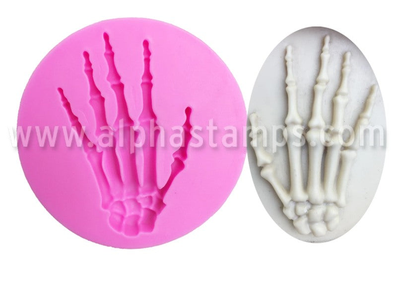 Silicone Mold - Skeleton Hand* | Alpha Stamps