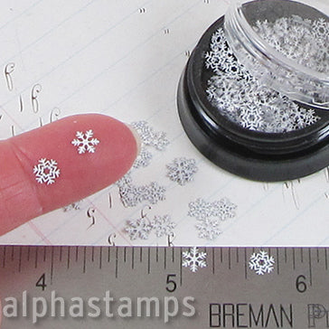 5mm White Snowflake Mix | Alpha Stamps
