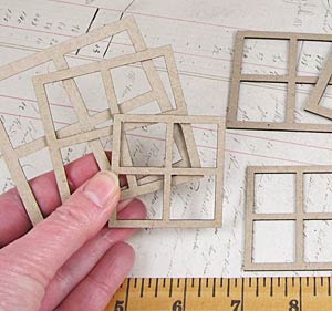 Windows 4 Panel Square | Alpha Stamps