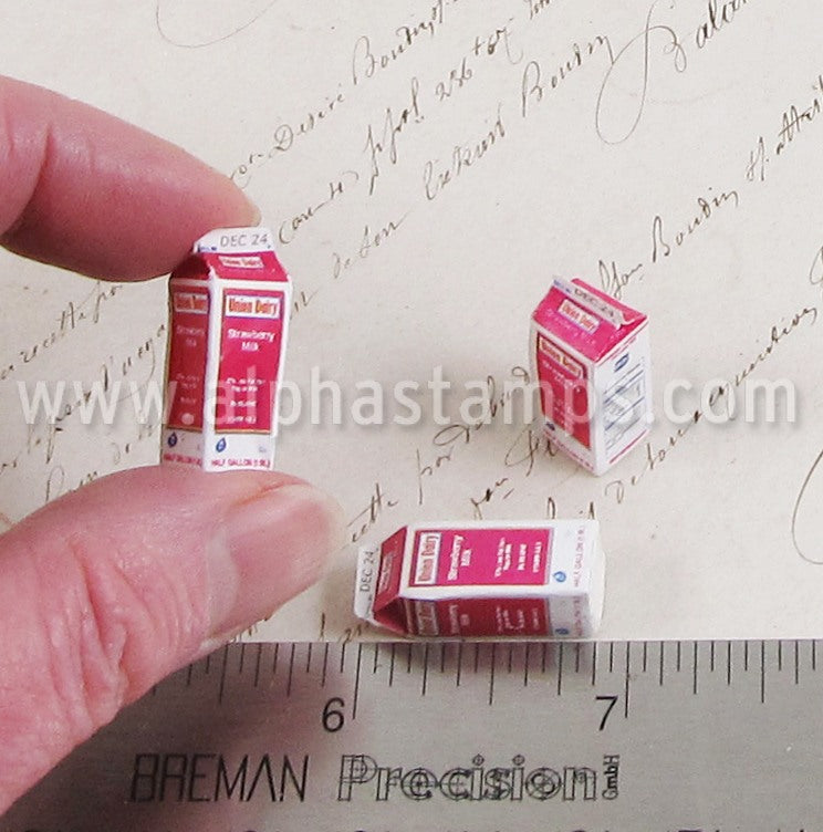 Strawberry Milk Carton* | Alpha Stamps