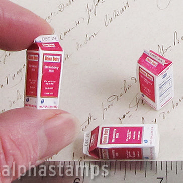 Strawberry Milk Carton* | Alpha Stamps