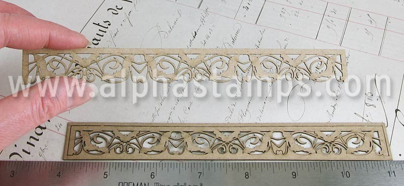 Bat Top Border - 7 Inch | Alpha Stamps